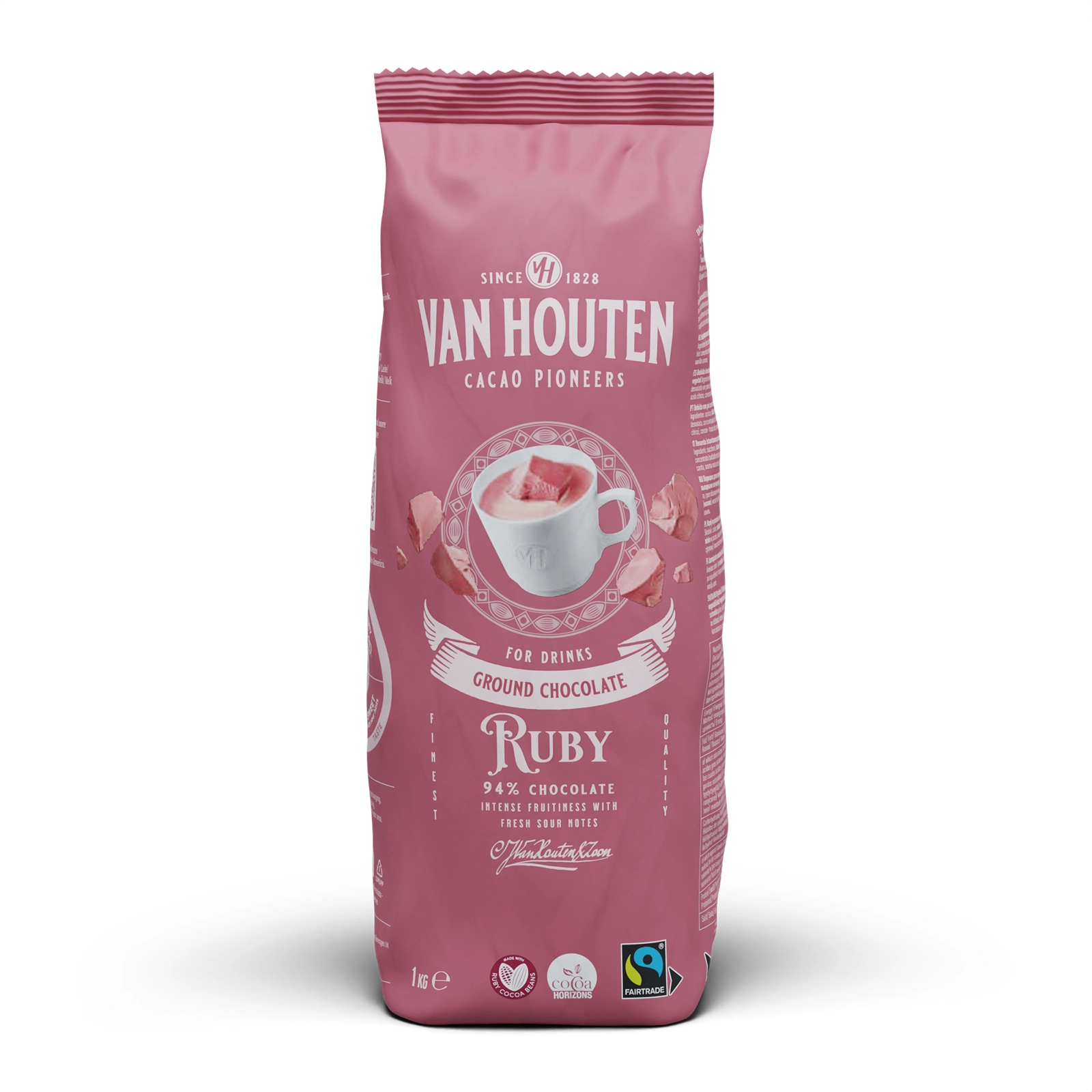 Van Houten Ruby Chocolate Drink Powder, available from Keylink in the UK | Keylink Limited